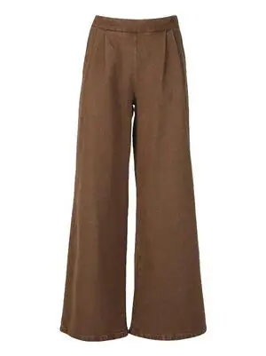 Alexandra Bueno Classic Wide Pant - Brown
