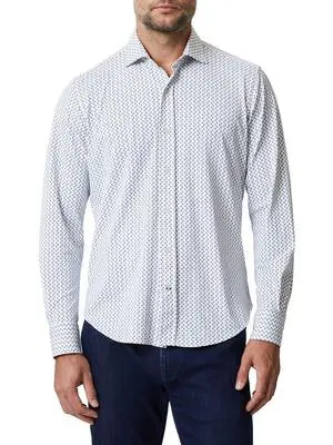 34 Heritage Ocean Dot Button-up Shirt - White