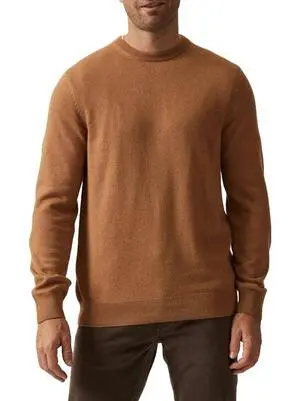34 Heritage Cashmere Blend Crewneck Sweater - Tobacco