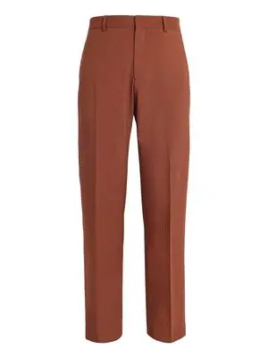 Paul Smith Wool Pleated Trousers - Red