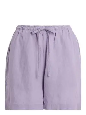Barbour Linen Oakley Shorts - Purple