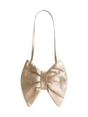 MAMA LUMA Metallic Bow Shoulder Bag