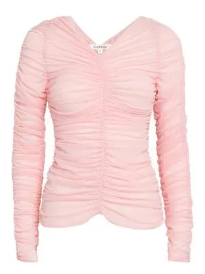 VORANIDA Ruched Long-sleeve Top - Pink