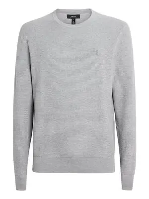 Rlx Ralph Lauren Cotton-blend Crewneck Sweater - Grey