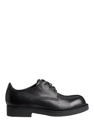 MAISON MARGIELA Leather Derby Shoes - Black