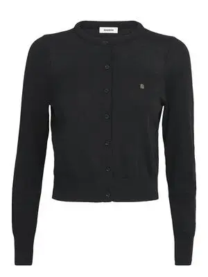 Sandro Cotton-blend Cardigan - Black