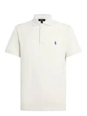 Rlx Ralph Lauren Stretch-cotton Tailored Fit Performance Polo Shirt - Grey