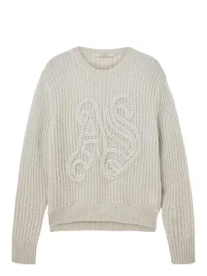 ALLSAINTS Wool-blend Chain Sweater - Green