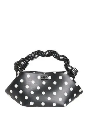 GANNI Mini Polka-dot Bou Top-handle Bag - Black