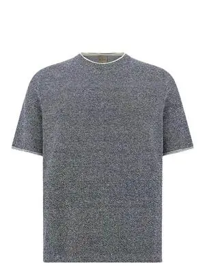 Paul & Shark Mélange-effect T-shirt - Blue