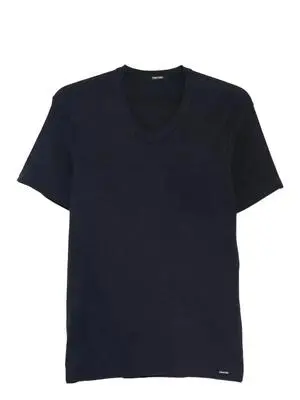 TOM FORD V-neck T-shirt - Blue