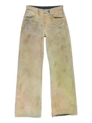 Acne Studios Patch Denim Wide-leg Jeans - Neutrals
