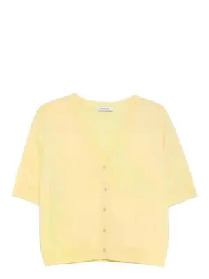 PHILO-SOFIE V-neck Half Cardigan - Yellow
