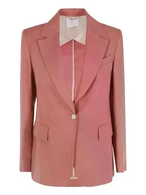 Eleventy Linen Blazer - Pink