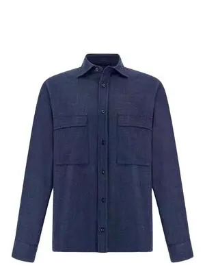 Paul & Shark Pocket Overshirt - Blue