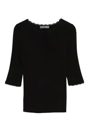 PHILO-SOFIE Lace-trim Top - Black