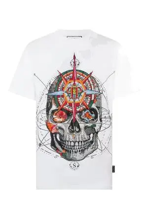 Philipp Plein Skull-graphic T-shirt - White