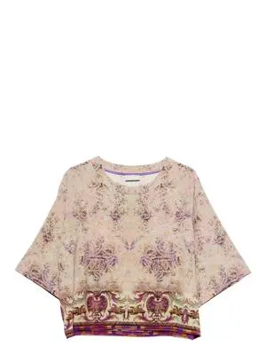 PIERRE-LOUIS MASCIA Paisley Border Shirt - Neutrals