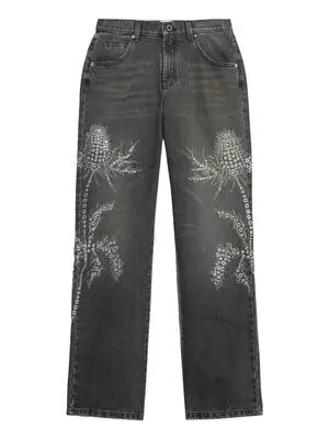 Blumarine Eyelet-embellished Jeans - Grey