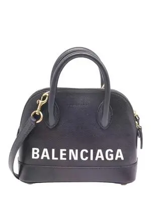 Balenciaga Xxs Ville Leather Tote Bag - Black