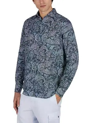 Paul & Shark Paisley-print Shirt - Blue