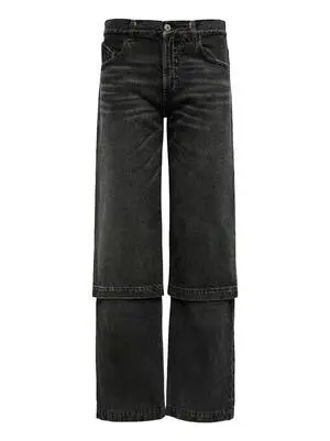 Attico Panelled Jeans - Black