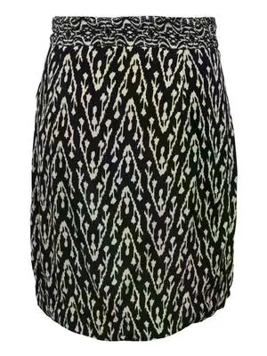 Ba&sh Iliade Printed Wrap Mini Skirt - Black