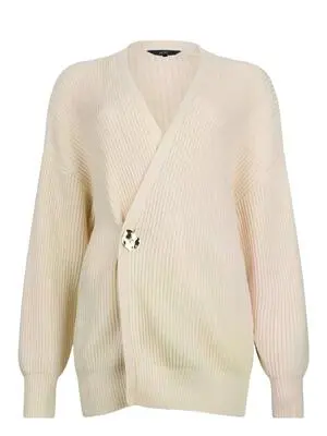 Liu Jo Rib Knit Button Cardigan - Neutrals