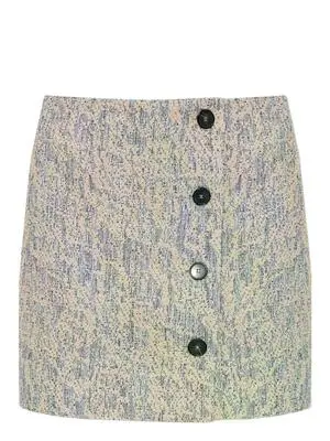 IRO PARIS Buttoned Mini Skirt - Neutrals