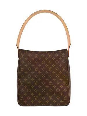 LOUIS VUITTON 2001 Looping Gm Monogram Handbag - Brown