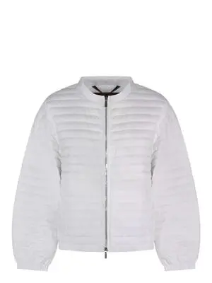 MOORER Quilted Zip Jacket - White