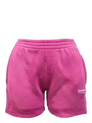 Balenciaga Logo-detail Relaxed Fit Shorts - Pink