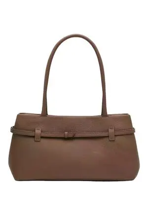 Manu Atelier Medium Le Cambon East West Leather Tote Bag - Brown