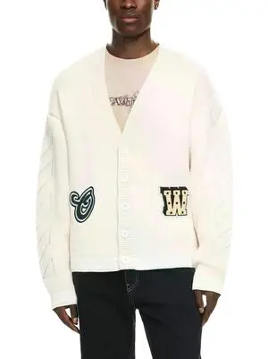 Off-White Star Logo Cardigan - Neutrals