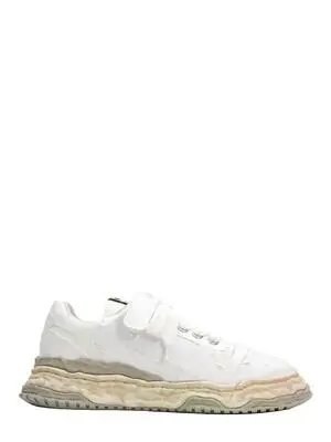 Mihara Yasuhiro Keith Torn-film Lace-up Sneakers - White