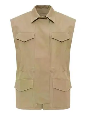 IRO PARIS Sleeveless Jacket With Front Pockets - Neutrals