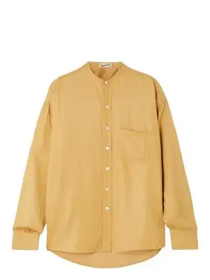 SANDERLAK Satin-twill Shirt - Gold