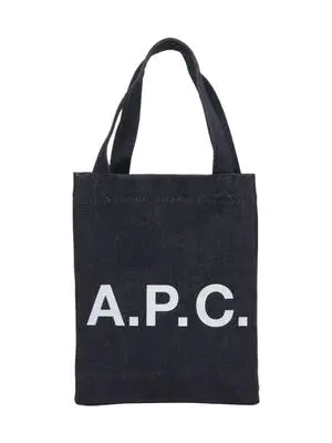 A.p.c. Cotton Tote Bag - Blue