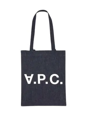 A.p.c. Cotton Tote Bag - Blue