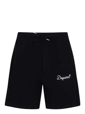 Dsquared2 Shorts With Logo - Black