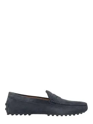 TOD'S Suede Moccasin Loafer Blue