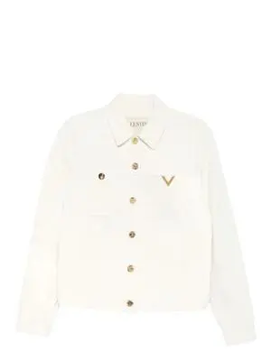 Valentino Garavani Buttoned Jacket - Neutrals