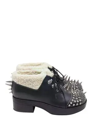 GUCCI Harlem Spike Shear-Lined Ankle Boots