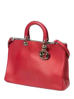 Dior Large Soft Lady Charm Tote Bag - Red