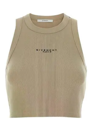 Givenchy Cropped Tank Top - Neutrals