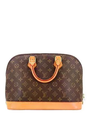 LOUIS VUITTON Vintage Alma Handbag Monogram Canvas Pm - Brown