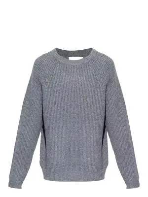 LISA YANG Ribbed Raglan-sleeve Sweater - Grey