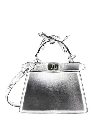 Fendi X Marc Jacobs Peekaboo Iseeu Petite Satchel - Silver