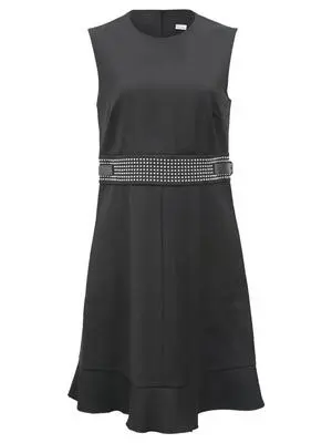 Red Valentino Studded-belt Mini Dress - Black