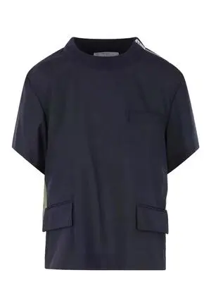 Sacai Flap-pocket T-shirt - Blue